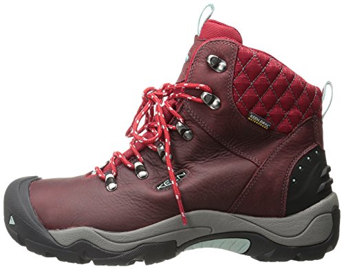 KEEN Women's Revel III Winter Boot, Racing Red/Eggshell, 11 M US