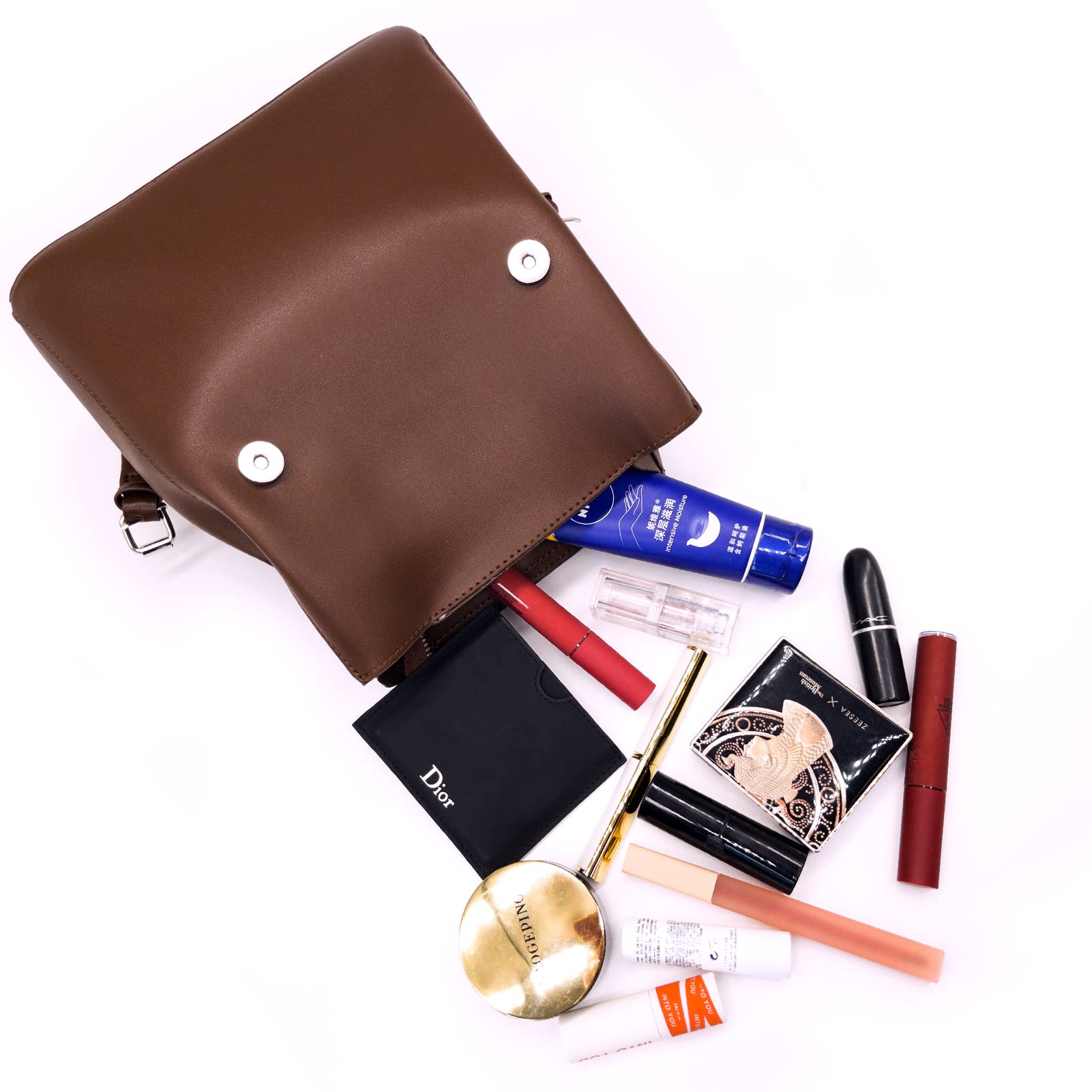 PS PETITE SIMONE Leather Small Backpack Purse for Women Mini Backpack Casual Fashion Daypack