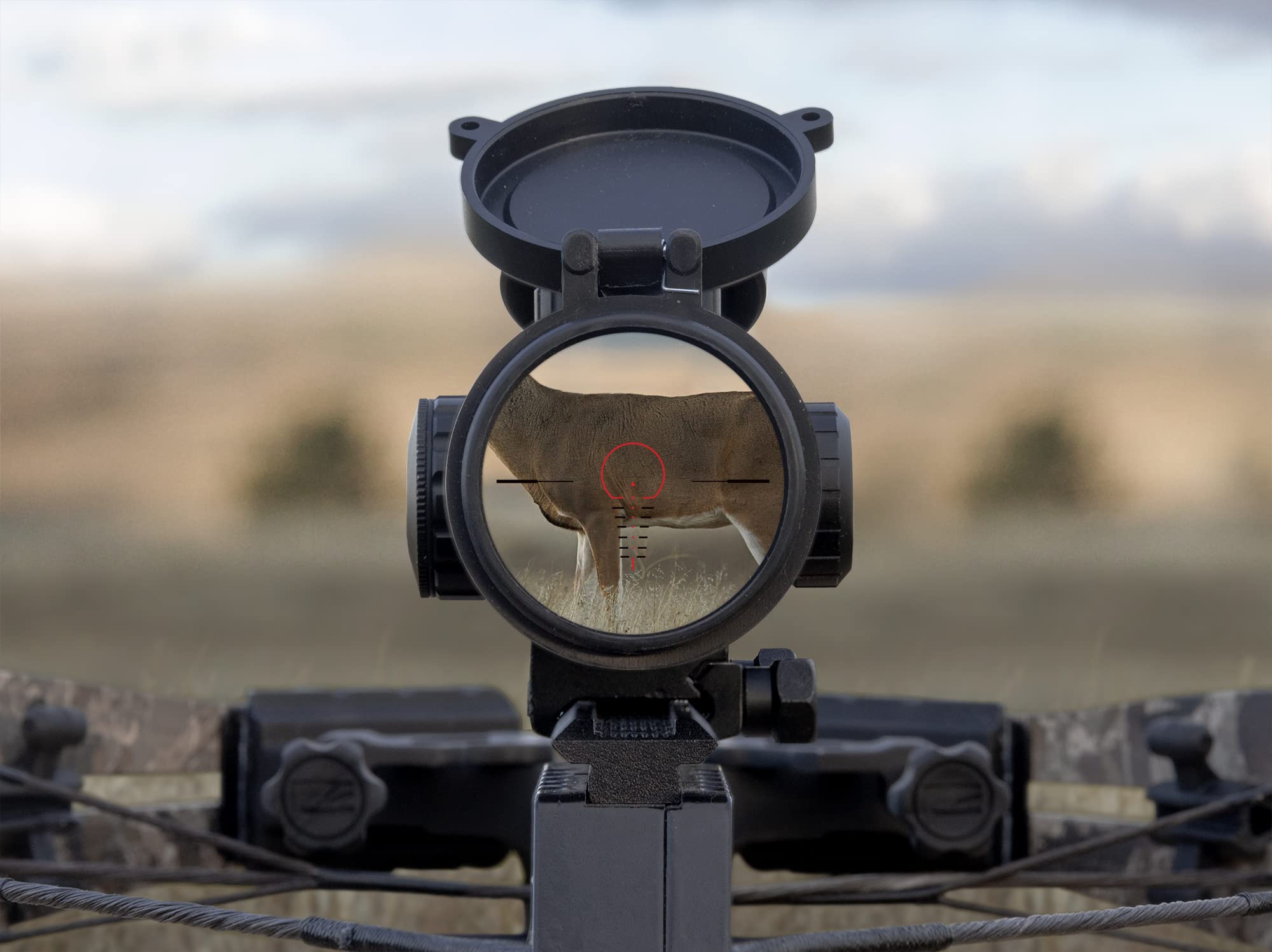 Killer Instinct's Lumix Speedring⢠Crossbow Scope! This Scope Has an Adjustable Ring for Varying Speeds If You are Using Our Heavier Hypr KE Crossbow Bolts! This Scope is 1.5-5 X 32
