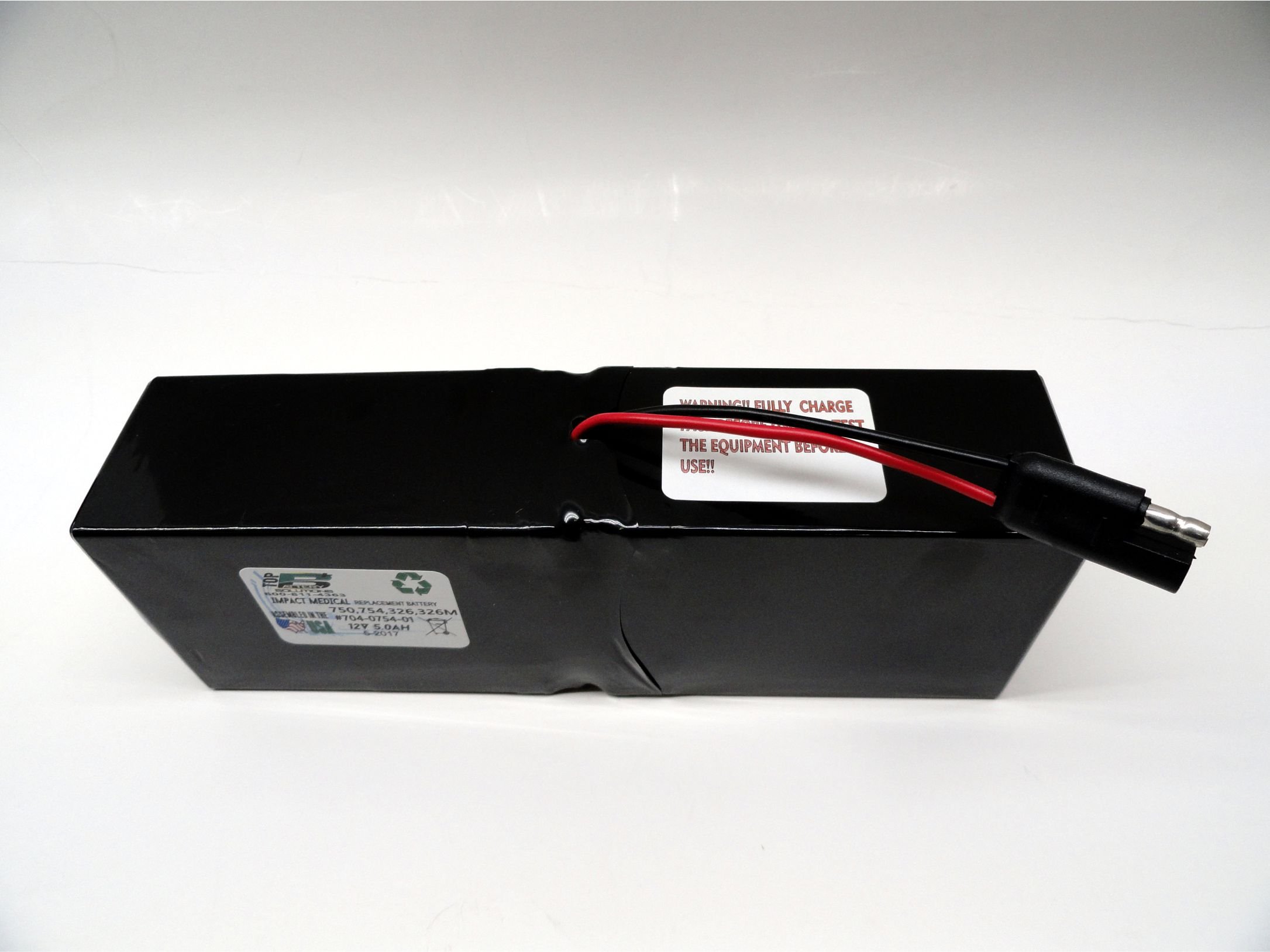 Impact Medical 754 Eagle Uni-Vent Ventilator REPLACEMENT Battery