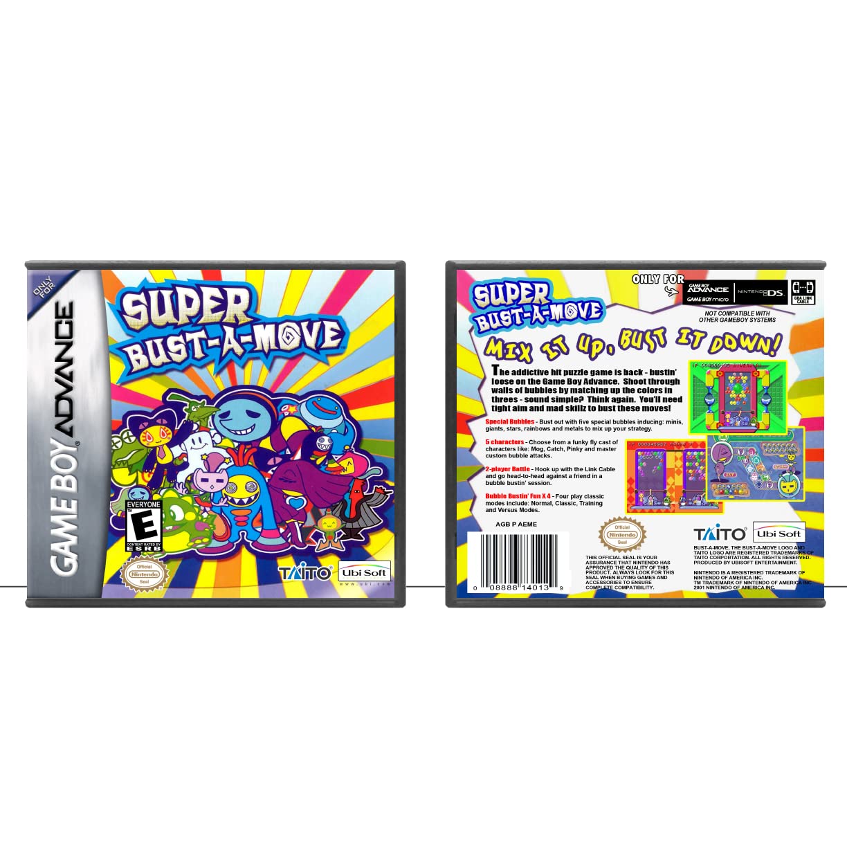 Super Bust-A-Move | (GBA) Game Boy Advance - Game Case Only - No Game