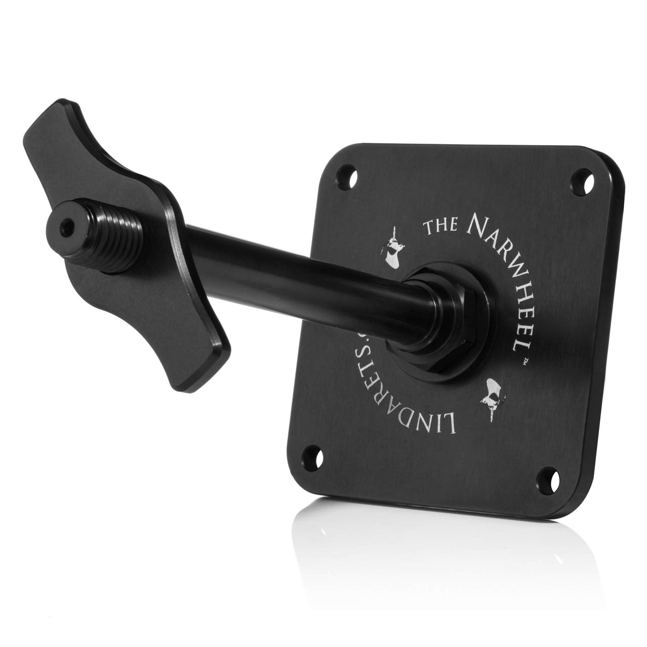 Lindarets Narwheel Wall-Mount Thru Axle Wheel Holder for Trucks, Vans, and Shops (12x142mm, 12x148mm, 15x150, and 12x157mm, 1-Pack)