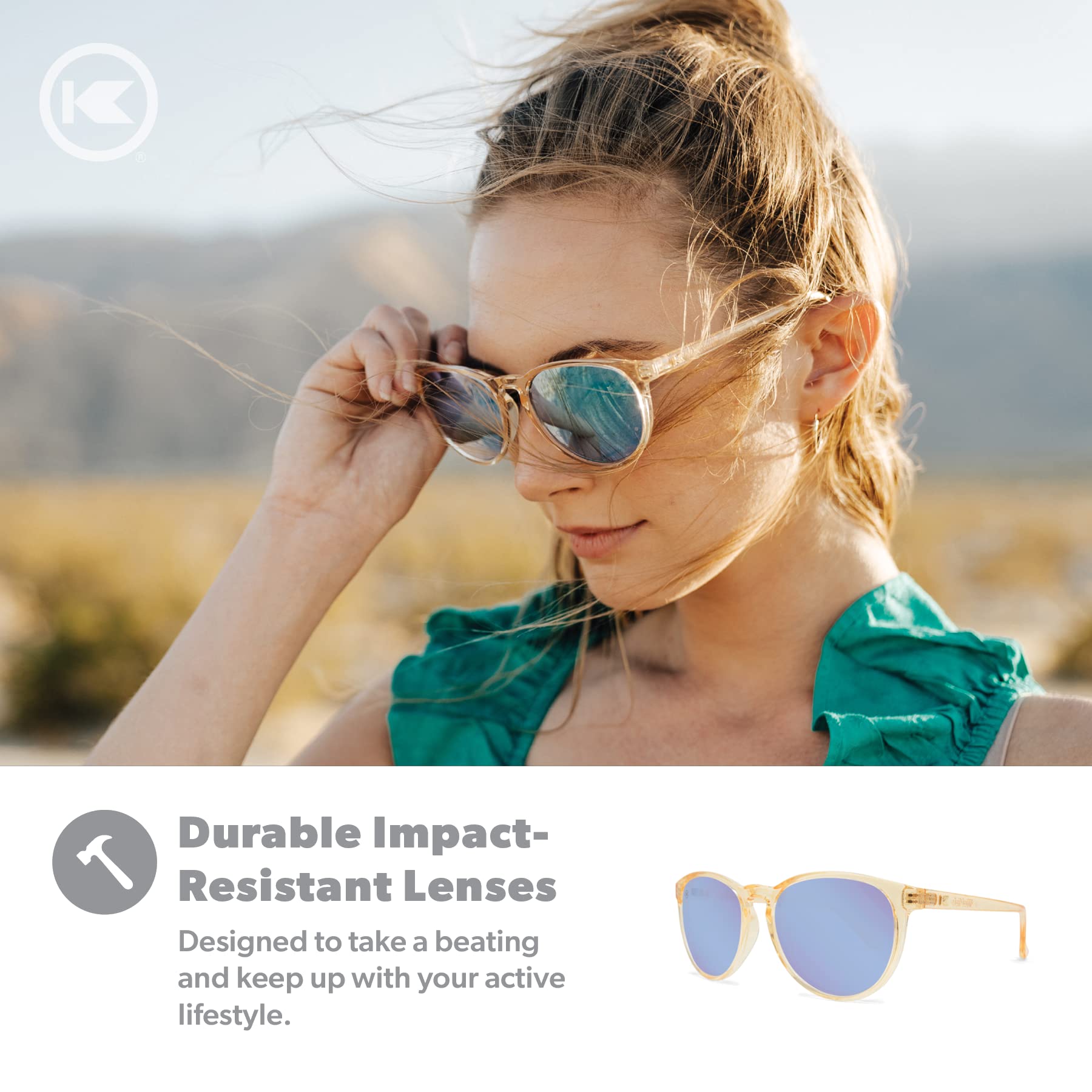 Knockaround Mai Tais Polarized Sunglasses for Women & Men - Impact Resistant Lenses & Full UV400 Protection, Tortoise Shell Frames/Brown Lenses
