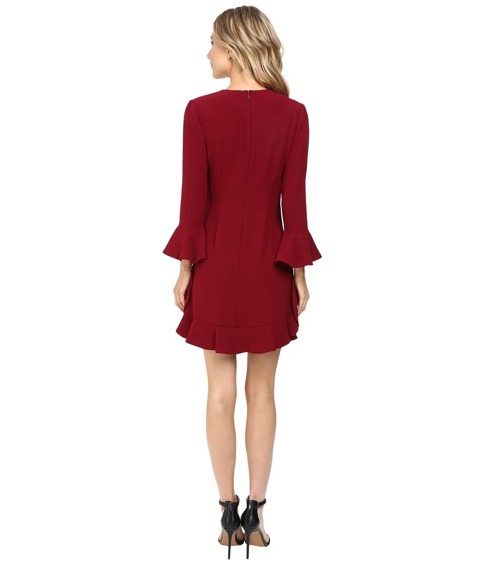 Jill Jill Stuart Women's Fit and Flare Cocktail Dress, Currant, 14