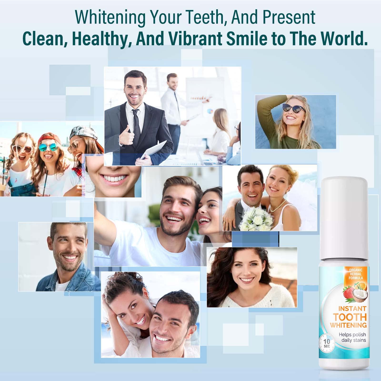 Teeth Whitening Paint, Tooth Paint, Instant Teeth Whitening Paint, Tooth Polish Uptight White, Tooth Repair Kit for Use