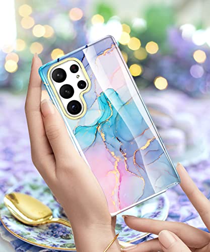 Turquiase for Samsung Galaxy S23 Ultra Case, Lightweight and Stylish Full Body Shockproof Protective Rugged TPU Case for Galaxt S23 Ultra