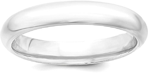 IceCarats 925 Sterling Silver 4mm Comfort Fit Plain Classic Wedding Band Ring Size 5