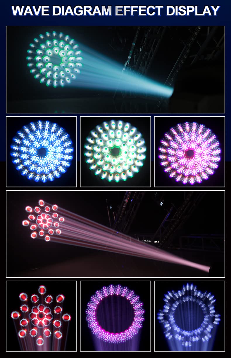 QHDannie Beam 7R 230W MovingHead Stage Light Sharpy GOBO Lyre DMX Rainbow Effect Common Mode Dj Bar Party Wedding