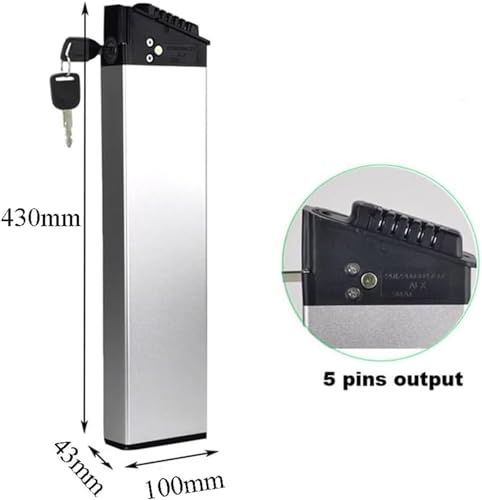 JHKZUDG 48V Folding E-Bike Battery, 48V 8Ah 10Ah 13Ah Foldable Bicycle Lithium Battery Pack,Built-in BMS and 54.6V Charger,for 200W-750W Foldable Bicycle Motor,13ah