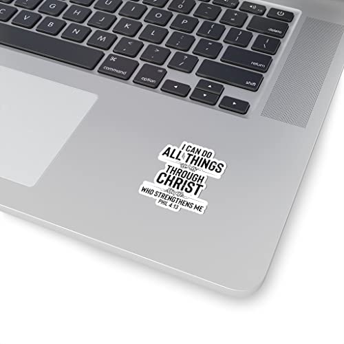 Teegarb Letter Blanket Sticker Decal Novelty Religious Prayer Holy Writ God Book Worship Lover Humorous Blessing Stickers for Laptop Car 2" × 2" / Transparent