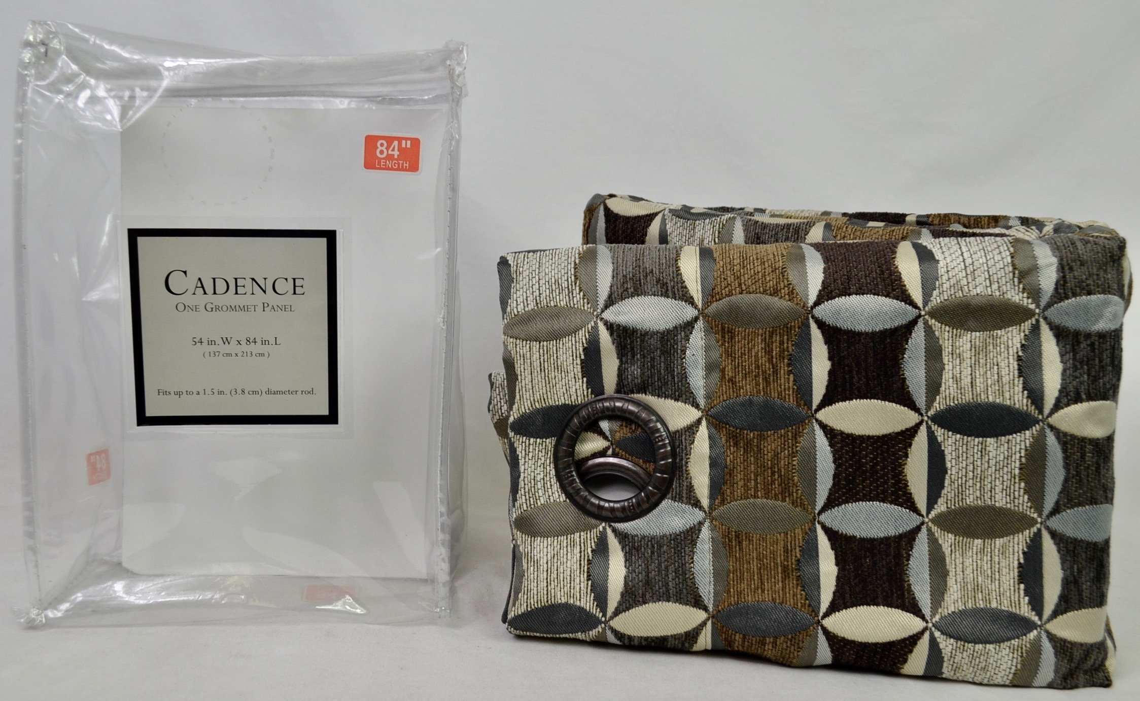 Kensington Home Fashions Cadence Jacquard 84" L, 1 Grommet Window Curtain Panel in Desert