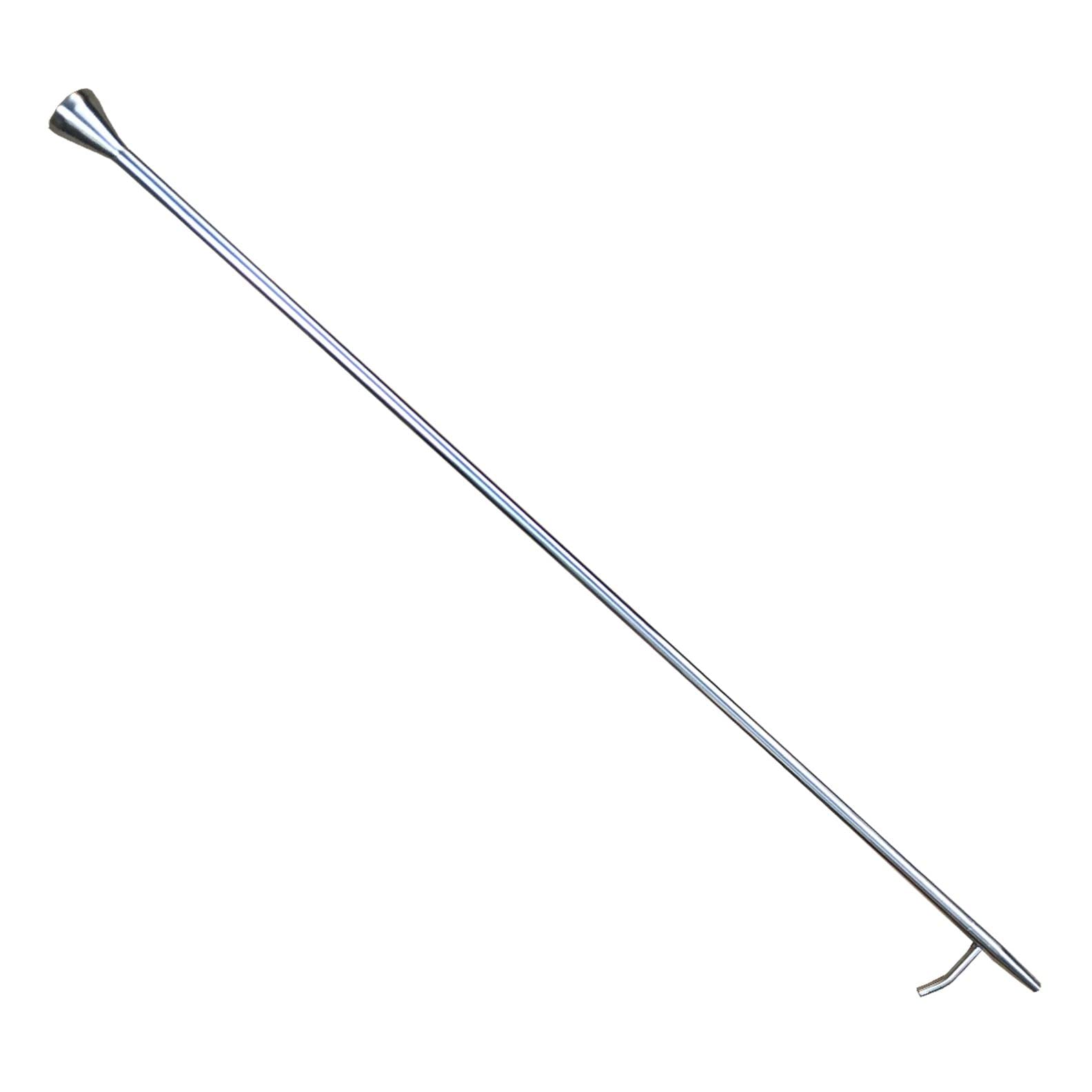 Stainless Steel 41" Extra Long Blow Poker for Large Fire Pit by One Piece Big Fire Stick, Safety Blow Tools