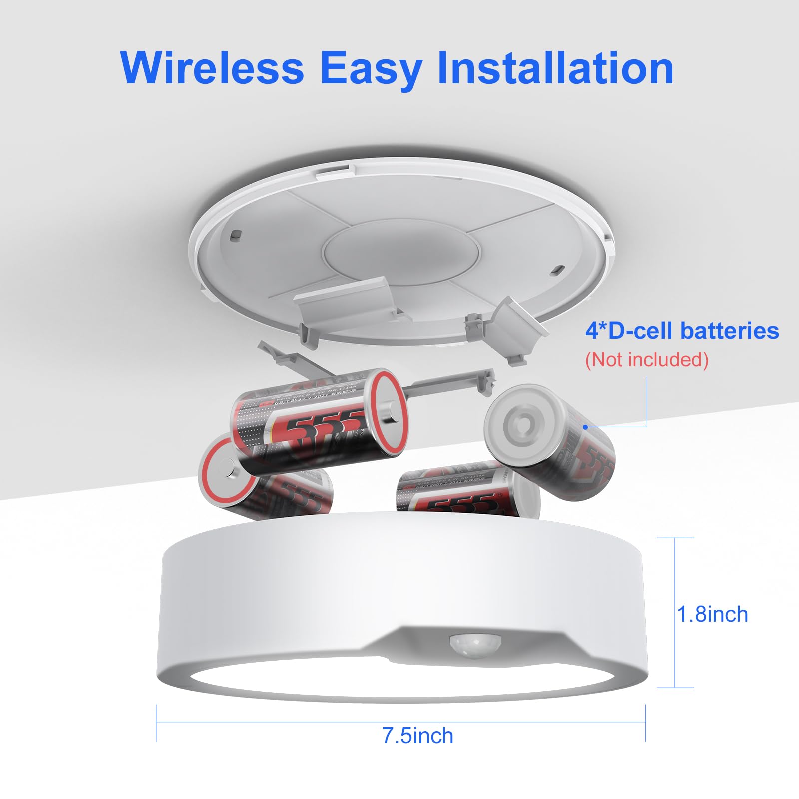 KEPLUG Flush Mount Ceiling Light,24W RGB Ceiling Light Fixture with Remote Control Bluetooth App,Dimmable Led Ceiling Light 3000K-6500K,12Inch Close to Ceiling Lights Bedroom Hallway (Black+White)