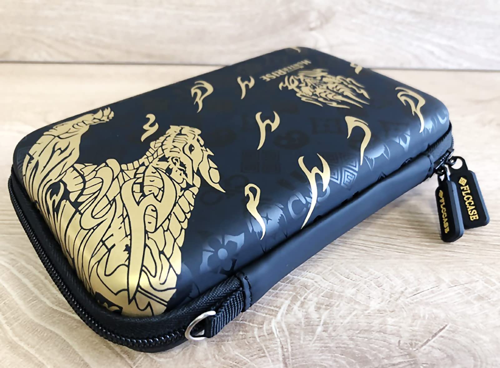 New for New 3DS 2DS XL LL Carrying Case Storage Bag Replacement, for Nintendo New3DS 3DSXL 3DSLL DSIXL Handheld Console, for Monster Hunter Rise Edition EVA Protective Hard Carrying Pouch