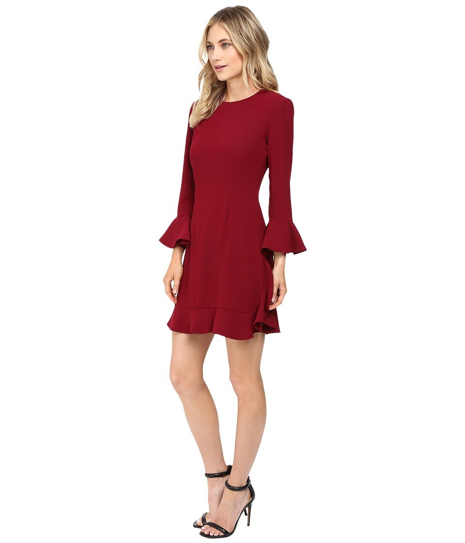 Jill Jill Stuart Women's Fit and Flare Cocktail Dress, Currant, 14