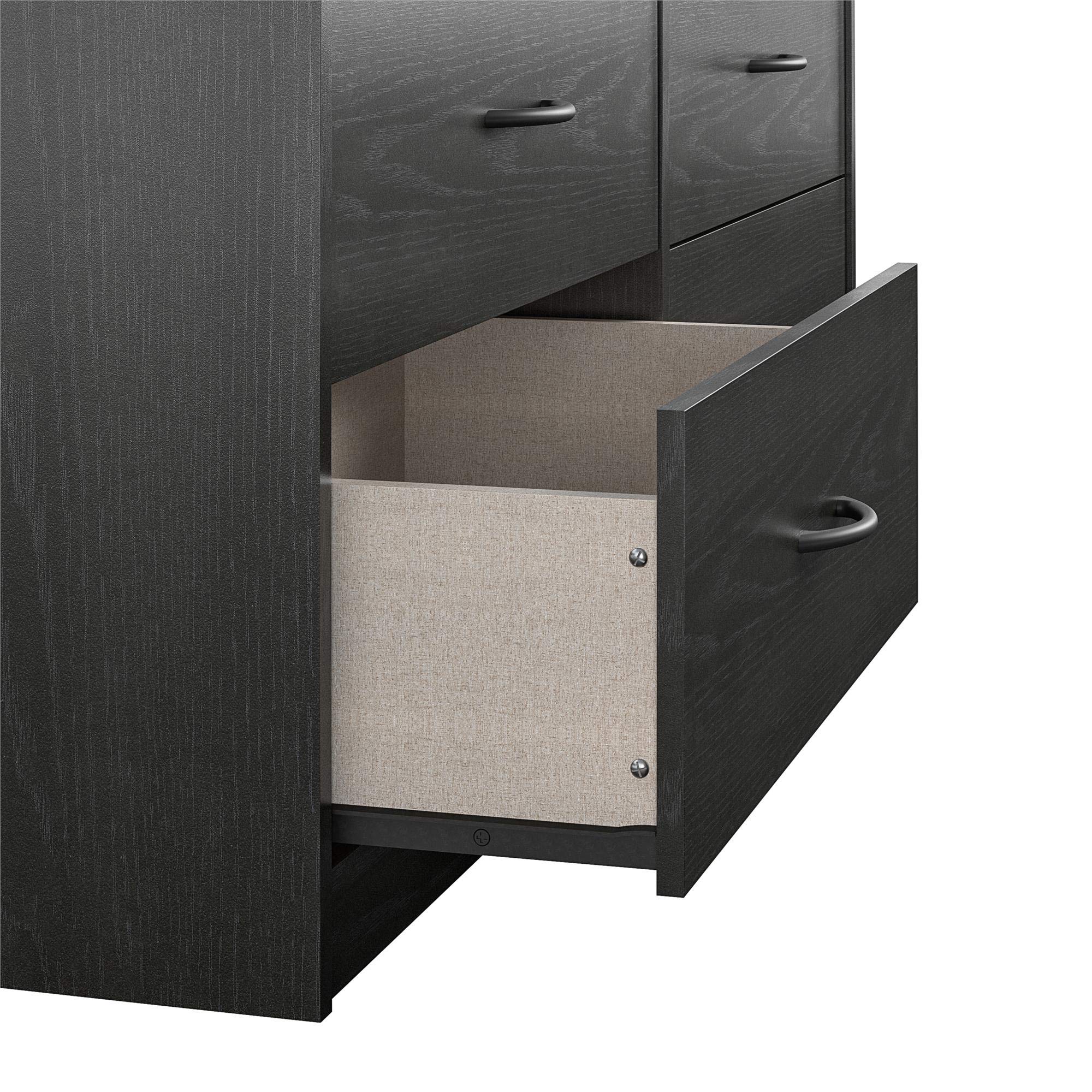 Mainstays Drawer Dresser, (6-Drawer, Black Oak + Free Bundle)