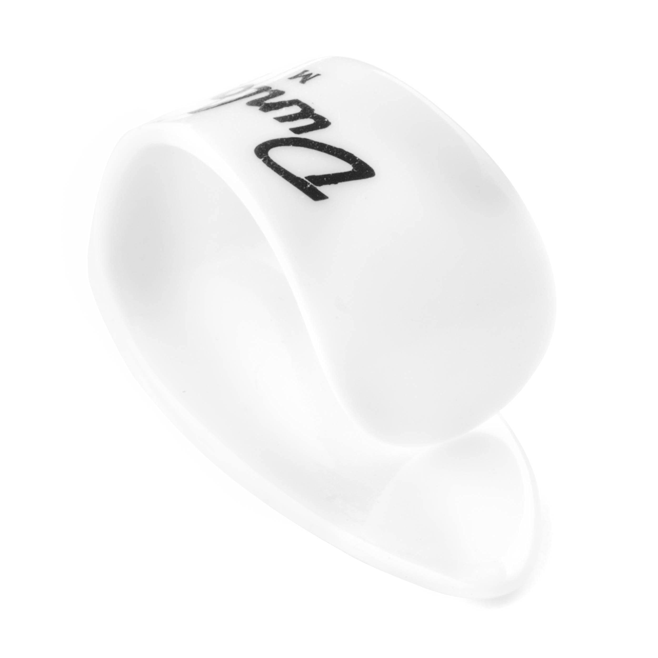 JIM DUNLOP 9002P White Plastic Thumbpicks, Medium, 4/Player's Pack