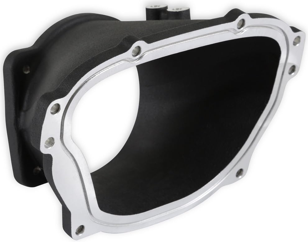 NEW HOLLEY ULTRA LO-RAM 105MM THROTTLE BODY ADAPTER,FRONT FEED MOUNT,ЕFІ STYLE FLANGE,BLACK SATIN FINISH,COMPATIBLE WITH GМ GEN V LT1 ENGINES