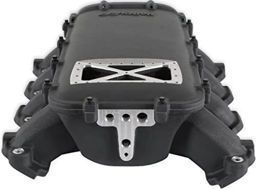 NEW HOLLEY ULTRA LO-RAM MANIFOLD KIT,FRONT FEED MOUNT, BURST PANEL FLANGE,BLACK SATIN FINISH,OE DIRECT INJECTION ONLY,EFI FLANGE,COMPATIBLE WITH GМ GEN V LT1