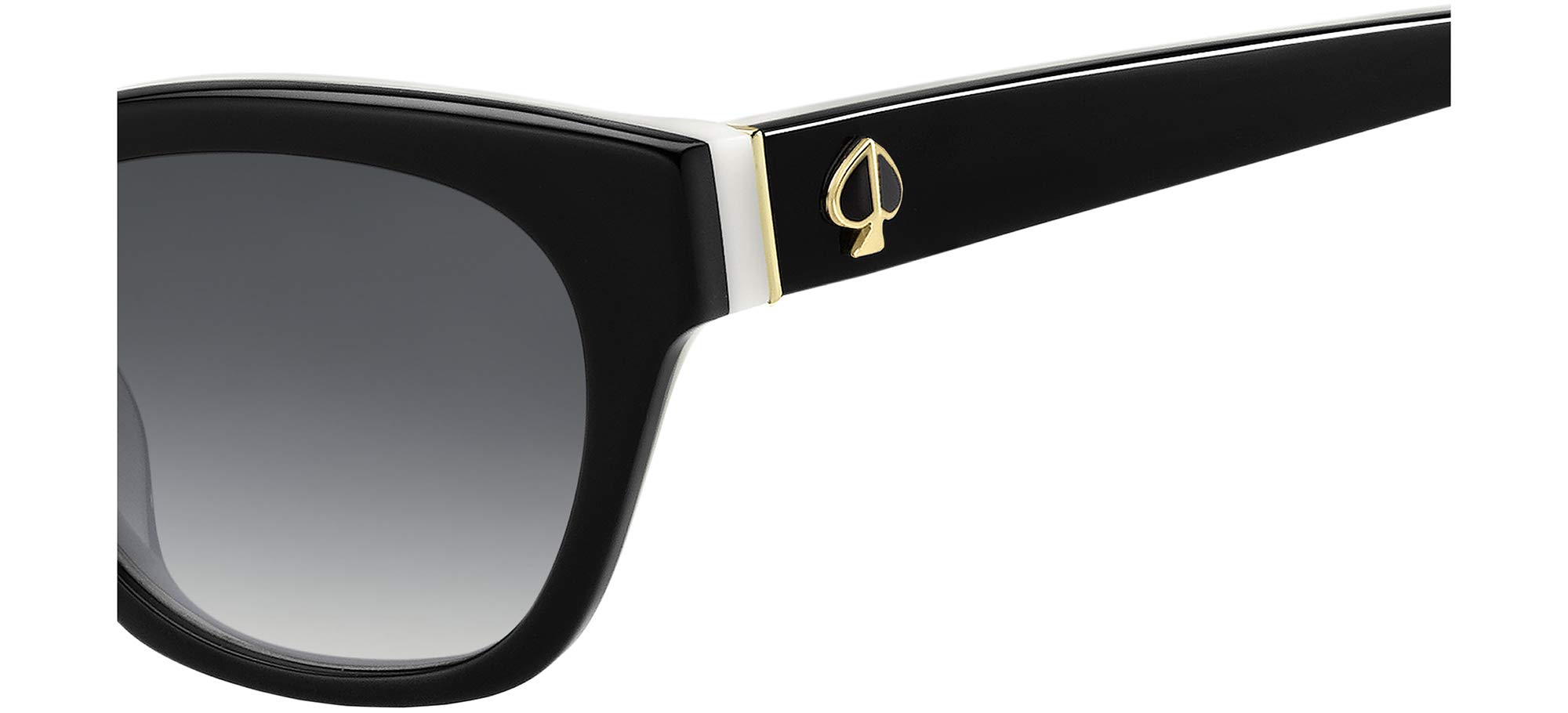 Kate Spade New York Women's Jerri/S Cat Eye Sunglasses, Black/Gray Shaded, 50mm, 18mm
