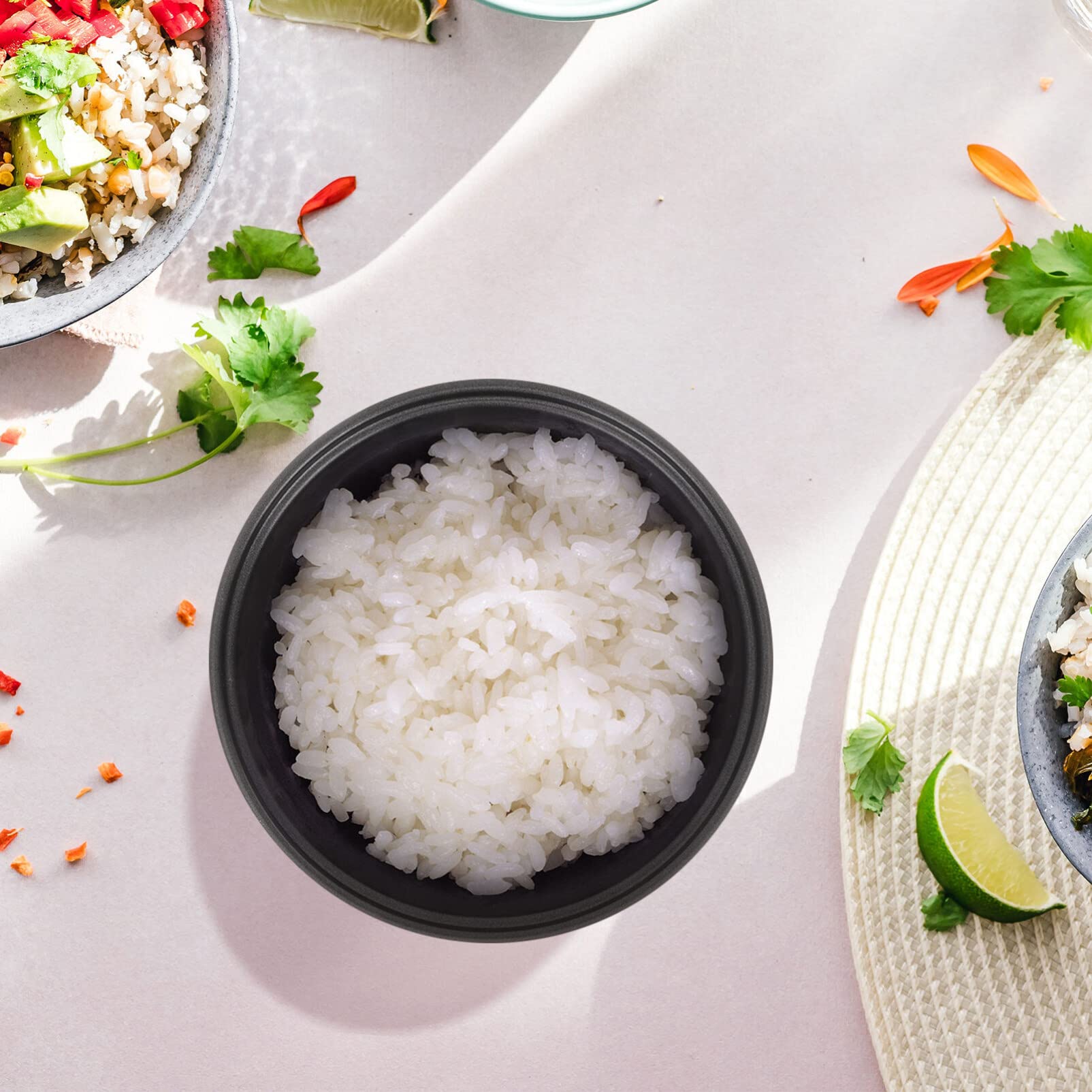 Rice Cooker Pot Inner Tank Alloy Pot Replacement Insert Liner Accessory for Rice Cooker Traditional Rice Cooker Bowl 2L