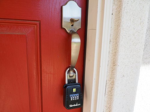 SimbaLux Combo Realtor Lockbox Quality 4 Digit Numeric Combination Real Estate Lock Box, 6-Pack
