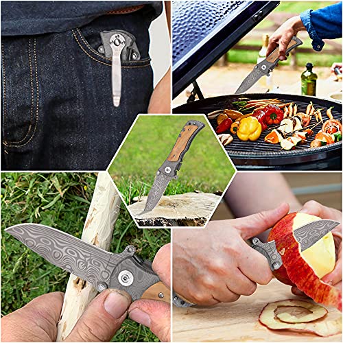 Stepdad Gift - Thank You for Being the Dad You Didn’t Have to Be, Engraved Pocket Knife for Stepdad from Stepdaugheter Stepson, Gifts for Stepdad Birthday Christmas from Daughter, Stepdad Fathers Day