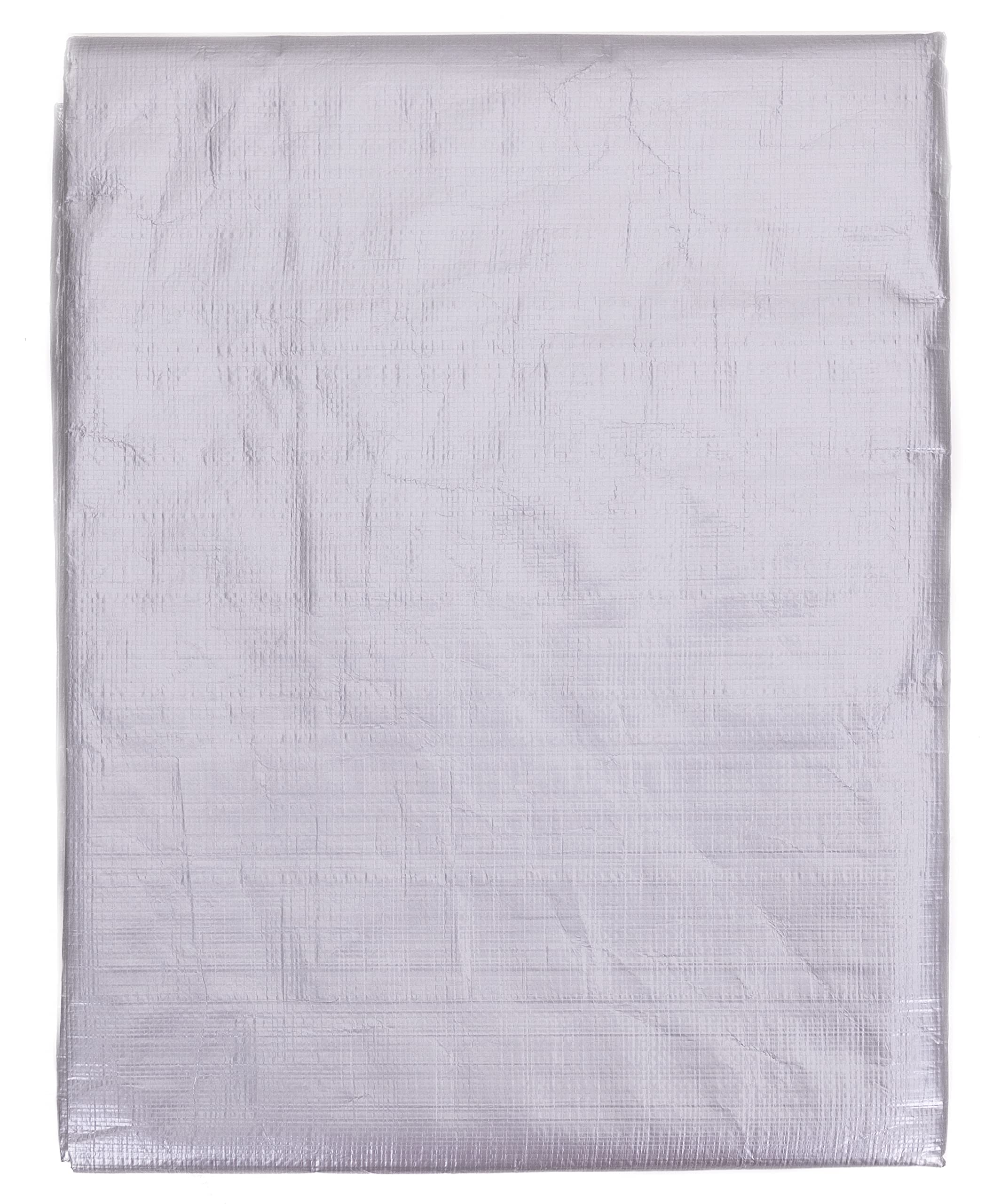 Kotap 24 x 24 Ft. Heavy-Duty Protection/Coverage Tarp, Superior Weave for Greater Longevity, 10-mil Multi-Use, Waterproof, TRS-2424, Silver (1-Pack)