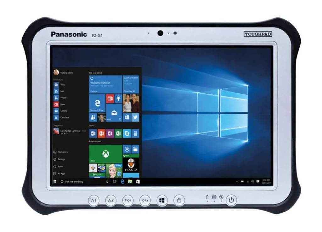 Panasonic Toughpad FZ-G1 Intel Core i5-5300U 2.30GHz, 10.1" WUXGA Gloved Multi Touch + Digitizer LCD, Win 10 Pro, 256GB SSD, 8GB, 4G LTE, Long Life Battery (Renewed)