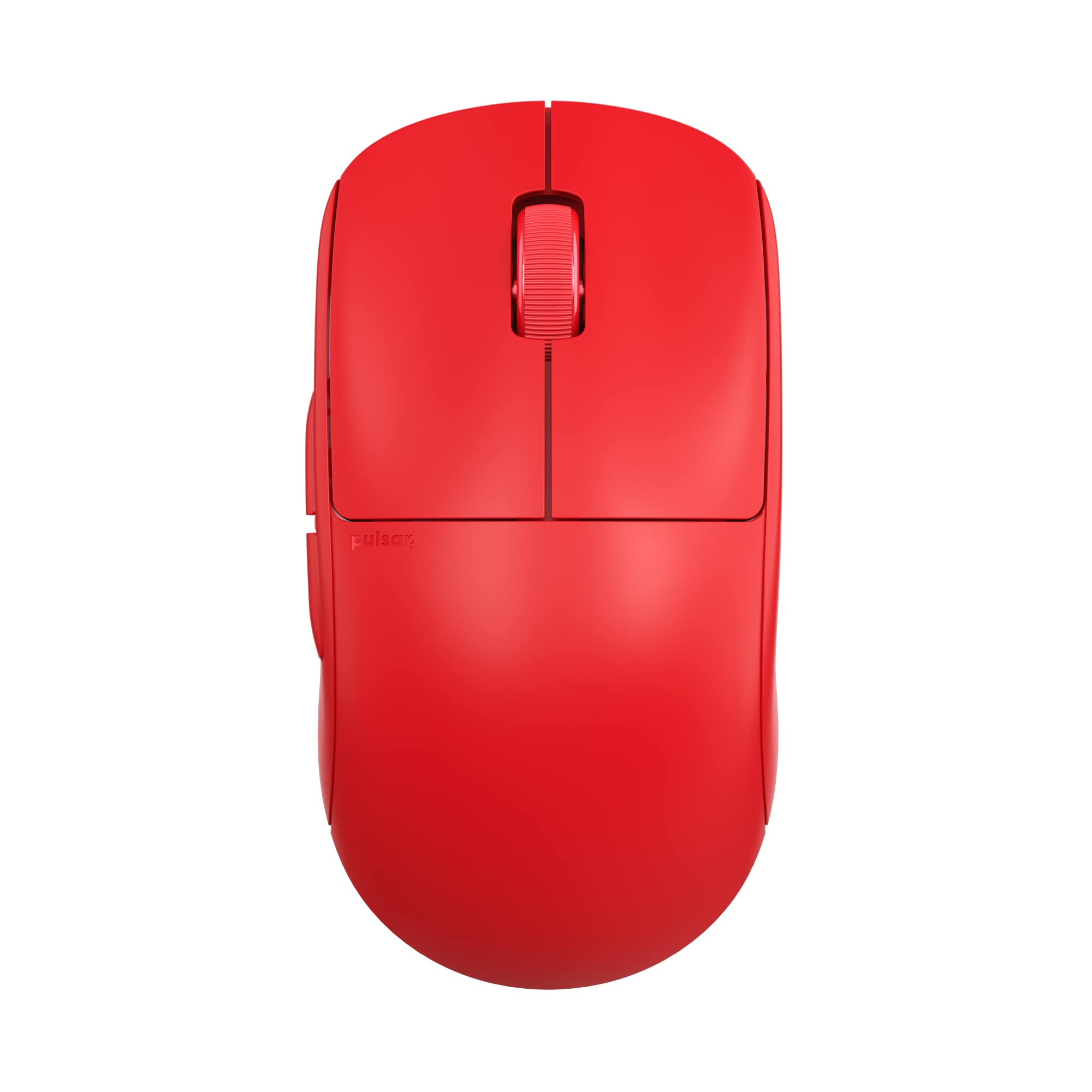 Pulsar Gaming Gears X2 Mini Wireless Gaming Mouse, Ultra Lightweight 1.83 oz (52 g), Symmetrical, 2.4 Ghz 1 ms, 26000 DPI, Optical Sensor PAW3395, TTC Gold Encoder (Mini, Wireless, Red)