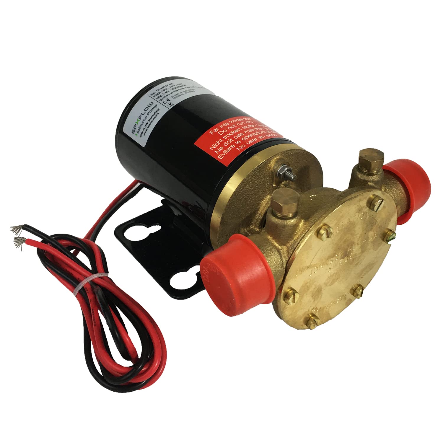 Johnson Pump 10-24727-03, F38B-19 8.0 GPM Multi-Use Utility Pump 3/4" NPT/1" Hose, 12V