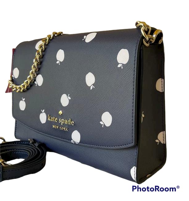Kate Spade New York Medium Carson Crossbody Shoulder Bag (apple/navy)