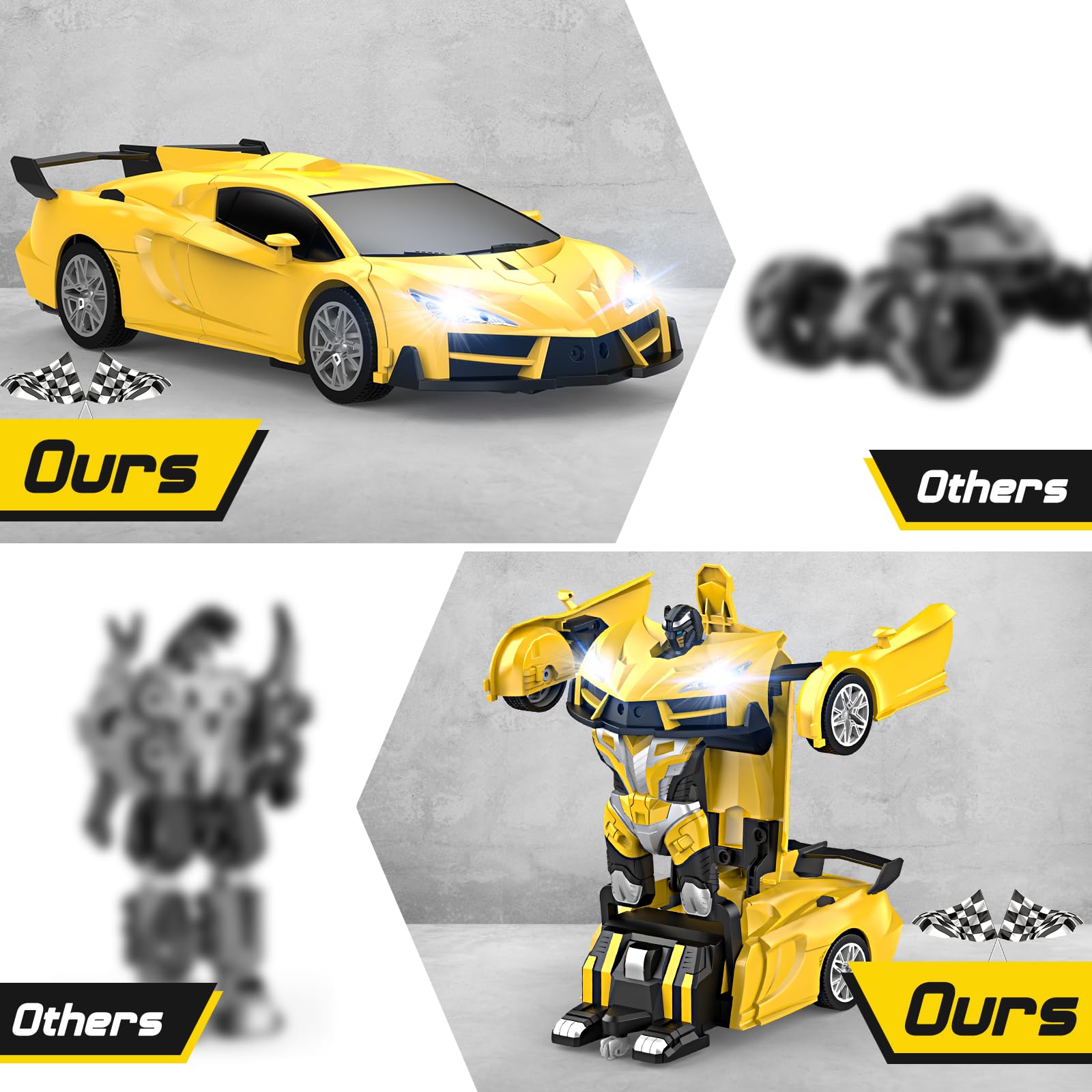 Qumcou Transform Toys for 3 4 5 6 Year Old Boys