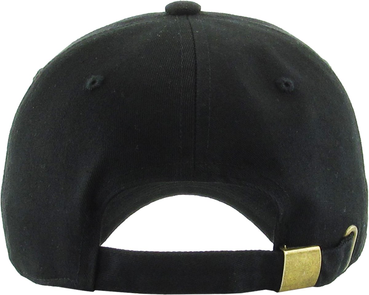 KBSV-163 BLK-WHT Cash Rules Money Dad Hat Baseball Cap Bags Stacks Unconstructed Polo Style Adjustable Unisex (One Size, Black White Sauce)