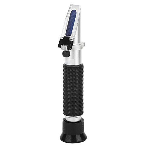 Uxsiya Refractometer, Brix Tester Aluminum 0-10% Sugar Test Range 0.1% Measurement Accuracy for Home Tool for Woman for Office Supplies
