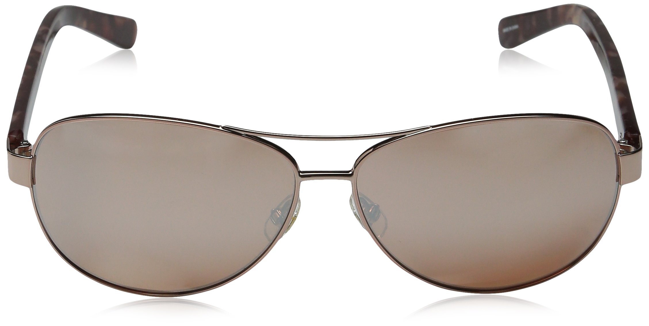 Kate Spade New York womens Dalia 2 Sunglasses, Rose Gold & Brown Rose Mir, 58 mm US