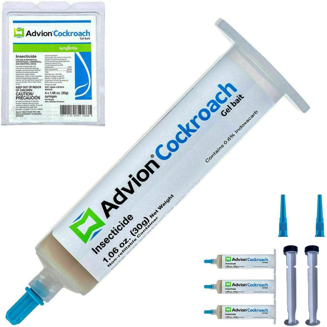 Roach Killer Indoor infestation -Prevent All Cockroach Species - 4 Tubes×30g