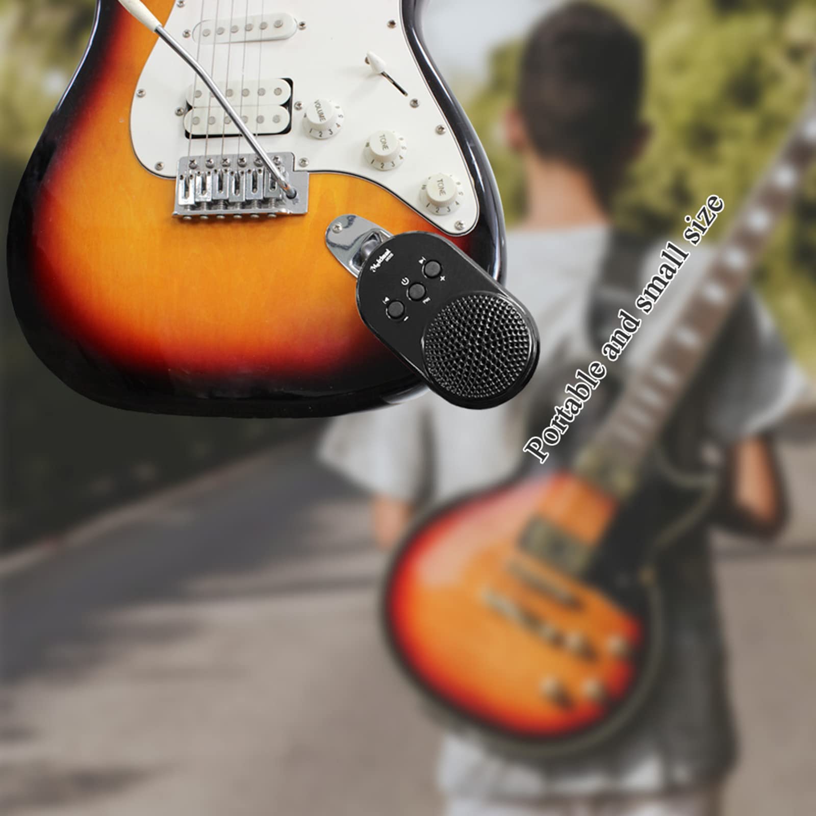 Portable Electric Guitar Bass Amplifier Mini Bluetooth Practice Speaker