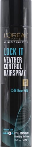 L'Oréal Paris Advanced Hairstyle LOCK IT Weather Control Hairspray, 8.25 oz. (Packaging May Vary)