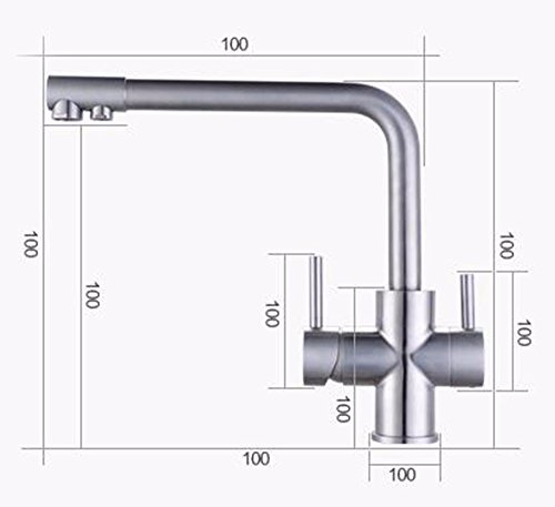 SJQKA-.304 stainless steel kitchen kitchen faucet. Fine. The vegetable washing basin, cold and hot water tap. 360 degree swivel head