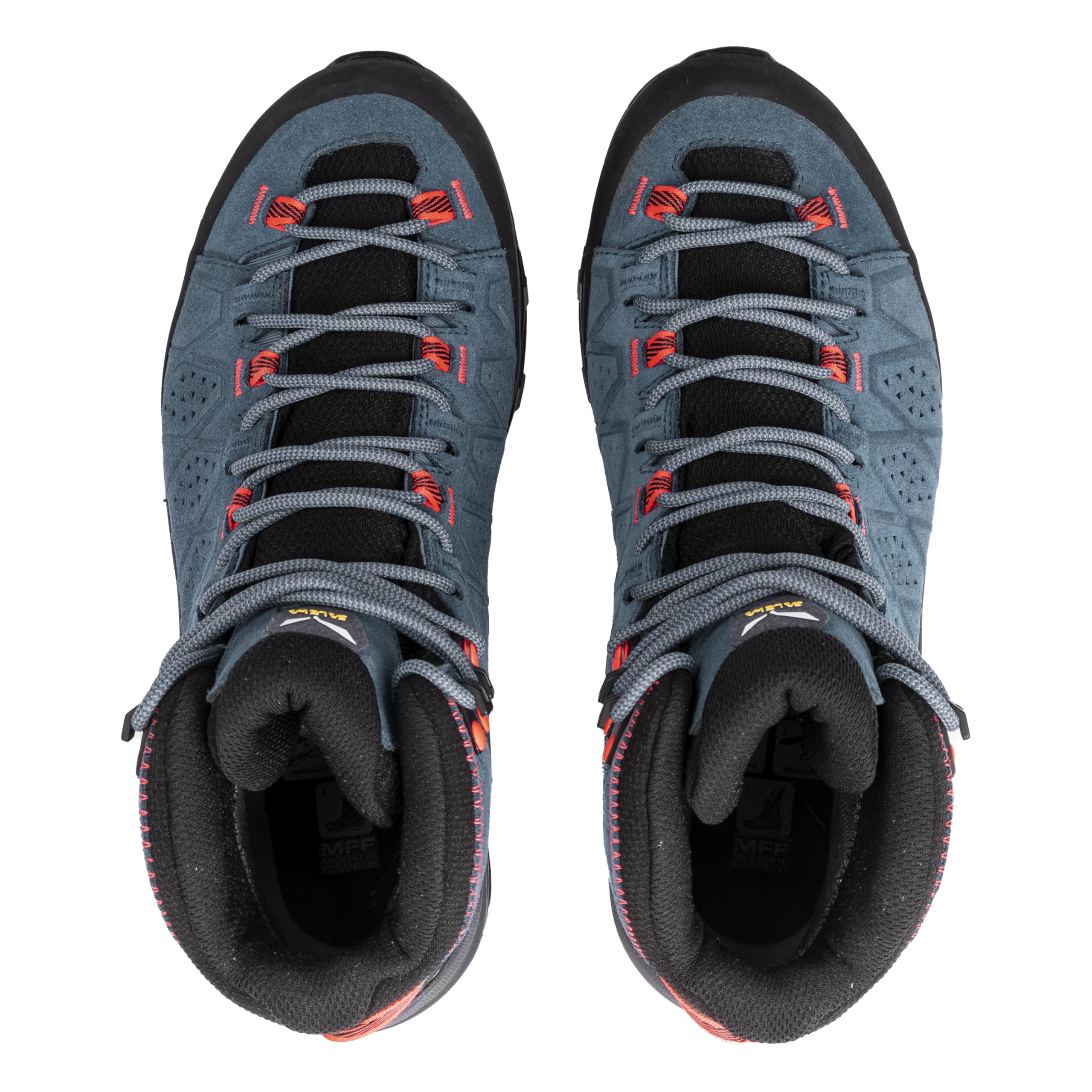 Salewa Women's Alp Trainer 2 Mid Gore-Tex Waterproof GTX Hiking Boot - Java blue/Fluo Coral - 7