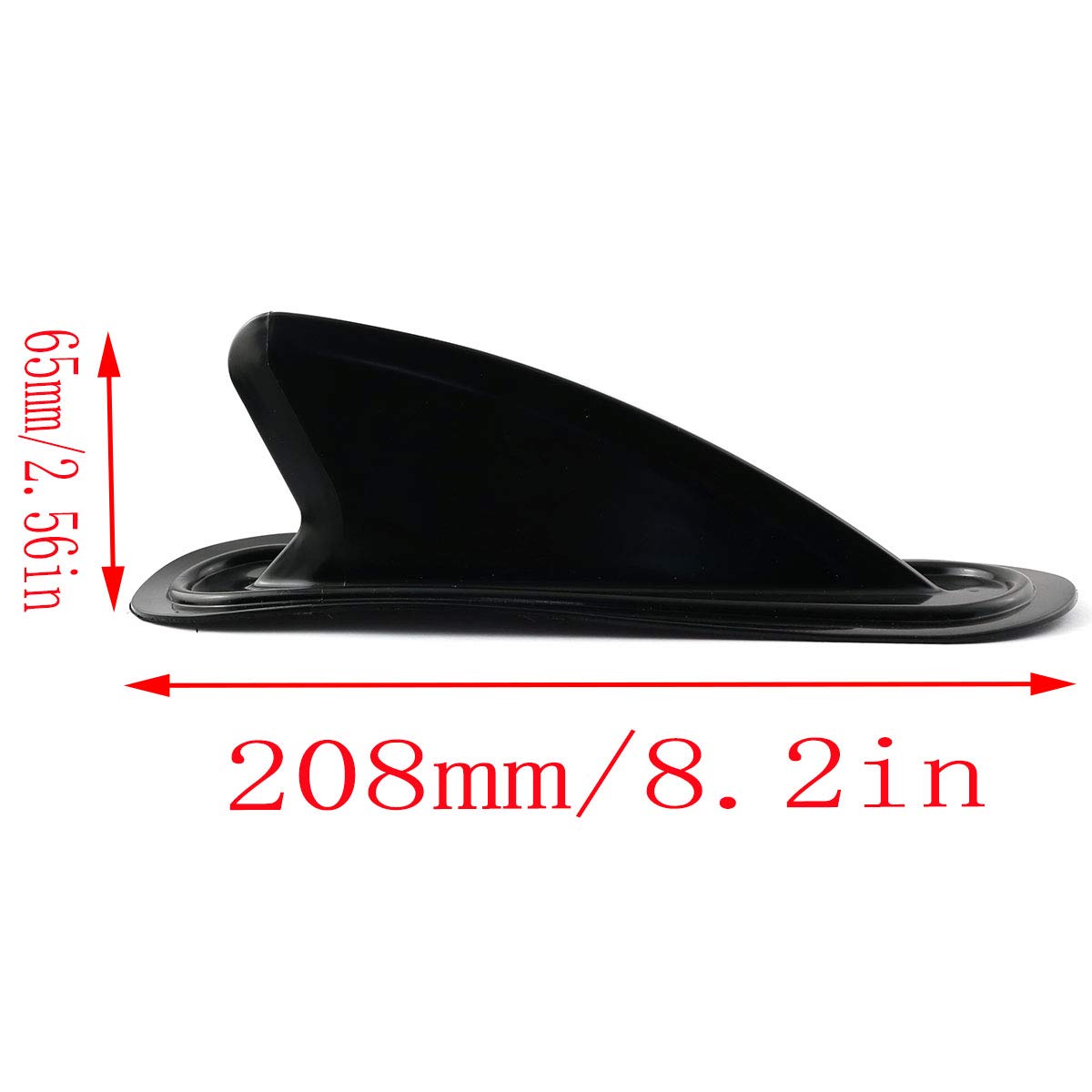 LQ Industrial Kayak Tracking Fin 2PCS Black Detachable Canoe Rowing Boats Center Fin for Canoe Boat Surfboard Long Board Paddle Board