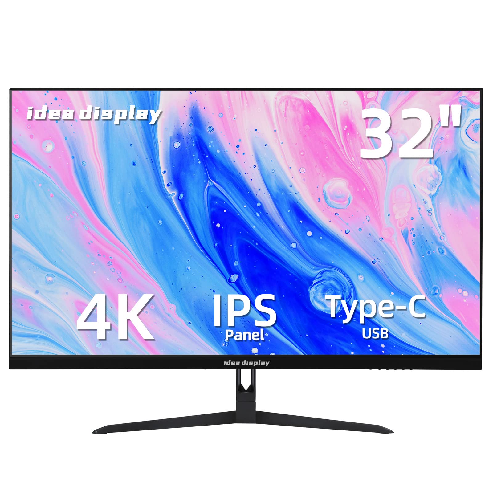 idea display Q32P 32" IPS 4K UHD Gaming Monitor, 3840x2160, 60Hz OD4ms, 100% sRGB, 1xHDMI,1xDisplayport, 2xUSB,Type-C, USB-B, Remote Control, Frameless FreeSync HDR, LED Backlight