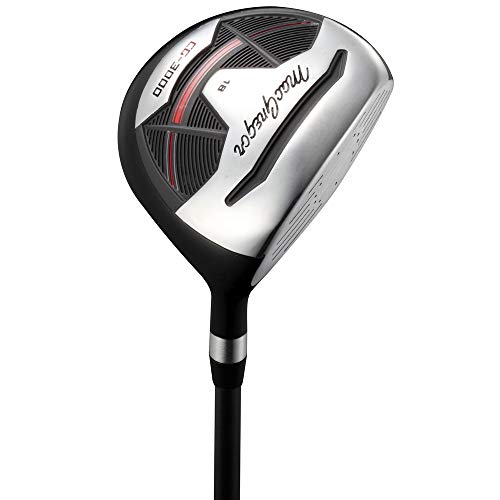 MacGregor Golf CG3000 +1 Inch Golf Clubs Set with Bag, Mens Right Hand, Graphite/Steel, Stiff Flex
