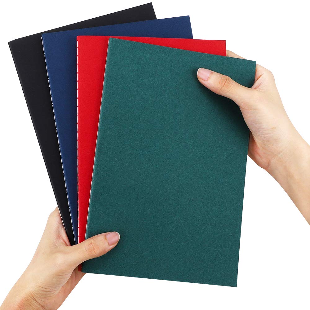 Jekkis 16 Pack Journals Notebooks Bulk, A5 Size Lined Travel Journal Notebook Set, Soft Cover Kraft Notepads for Kids Office School Supplies, 5.5 x 8.3 Inches, 30 Sheets/60 Pages