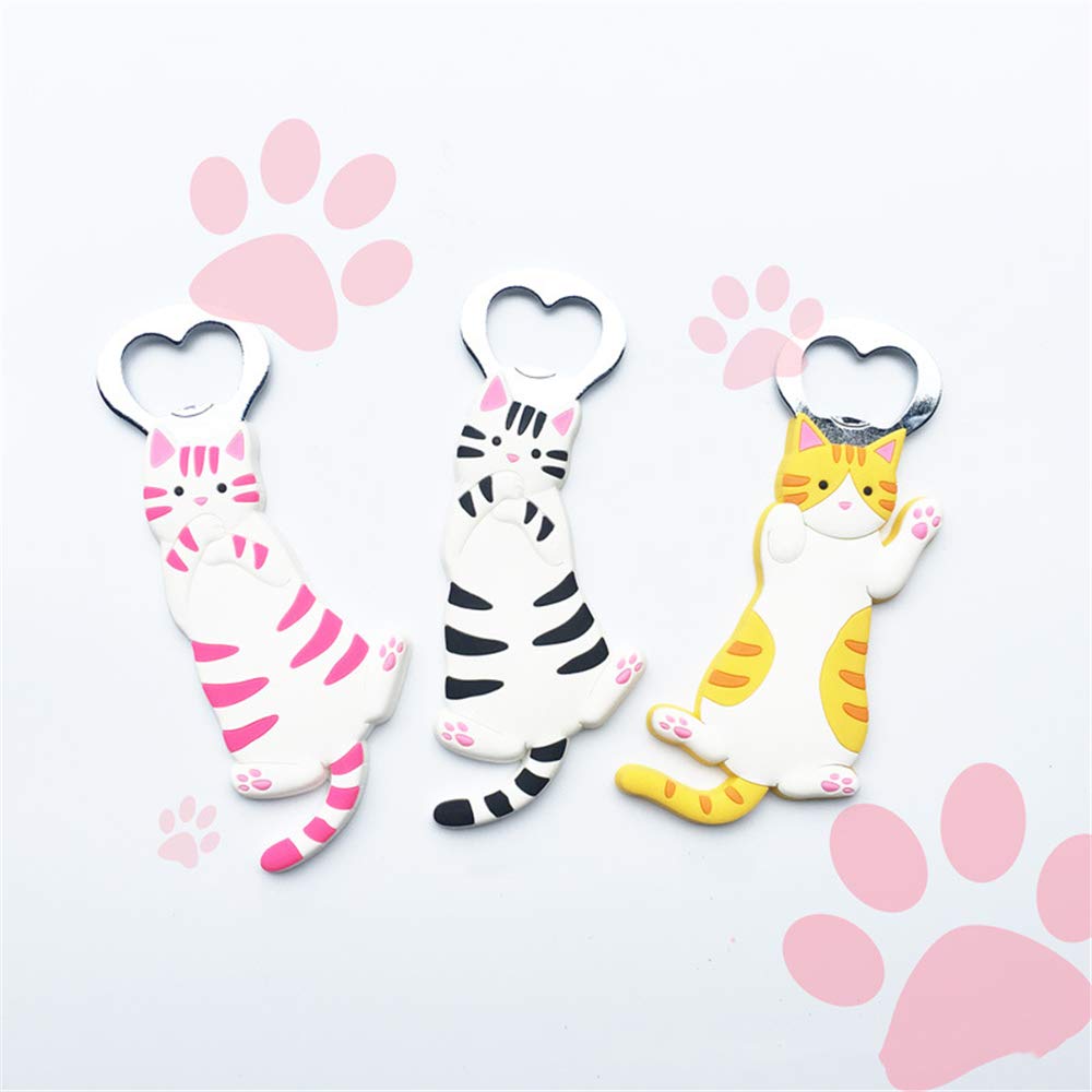 SHFICDJ Animal Cat shape Bottle Opener,Beer Bottle Openers,Creative kitchen supplies gift bottle opener.