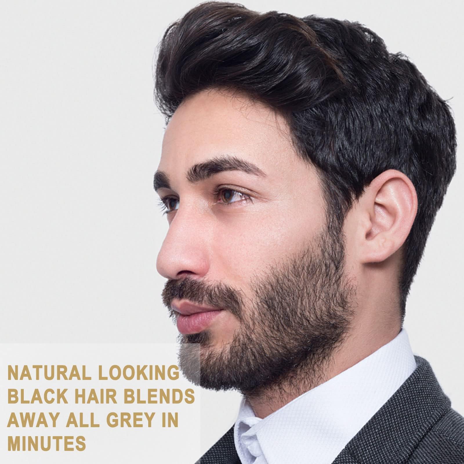 TENGLONG Shampoo, Coconut Black Hair Dye Shampoo, 500ml, Herbal Ingredients, Ammonia Free, 30 Days Lasting, 100% Grey Coverage for Women & Men