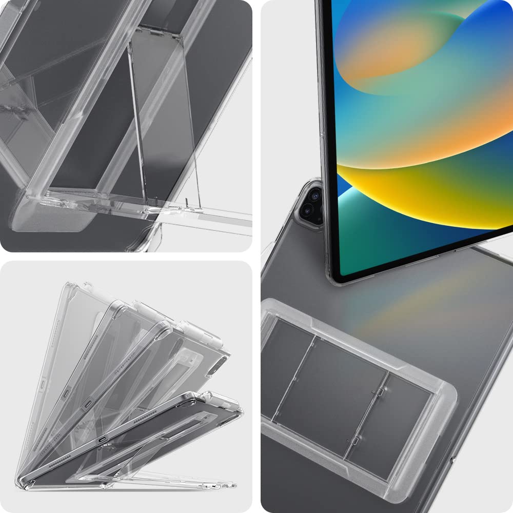 Spigen Air Skin Hybrid S Designed for iPad Pro 11 inch Case M2 4th Generation (2022) / 3rd Generation (2021) / 2nd Generation (2020) / 1st Generation (2018) with Pencil Holder - Crystal Clear