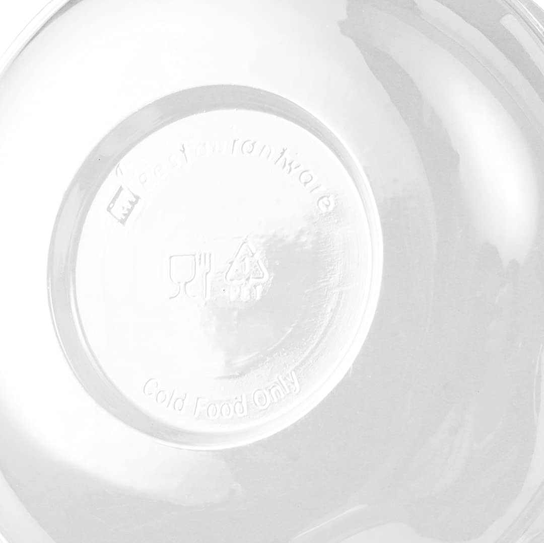 Restaurantware LIDS ONLY: Thermo Tek Lids For 8-12- 16-Ounce Disposable Salad Bowls500 Round Deli Bowl Lids - Bowls Sold Separately Air-Tight Clear Plastic Salad Container Bowl Lids