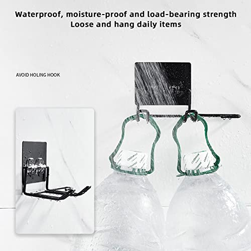 Valink Hair Dryer Holder, Wall Mount Self Adhesive Waterproof blowed Dryer Rack Storage Organizer Hanger,Adhesive Stainless Steel Bathroom Organizer d Double Hook Section